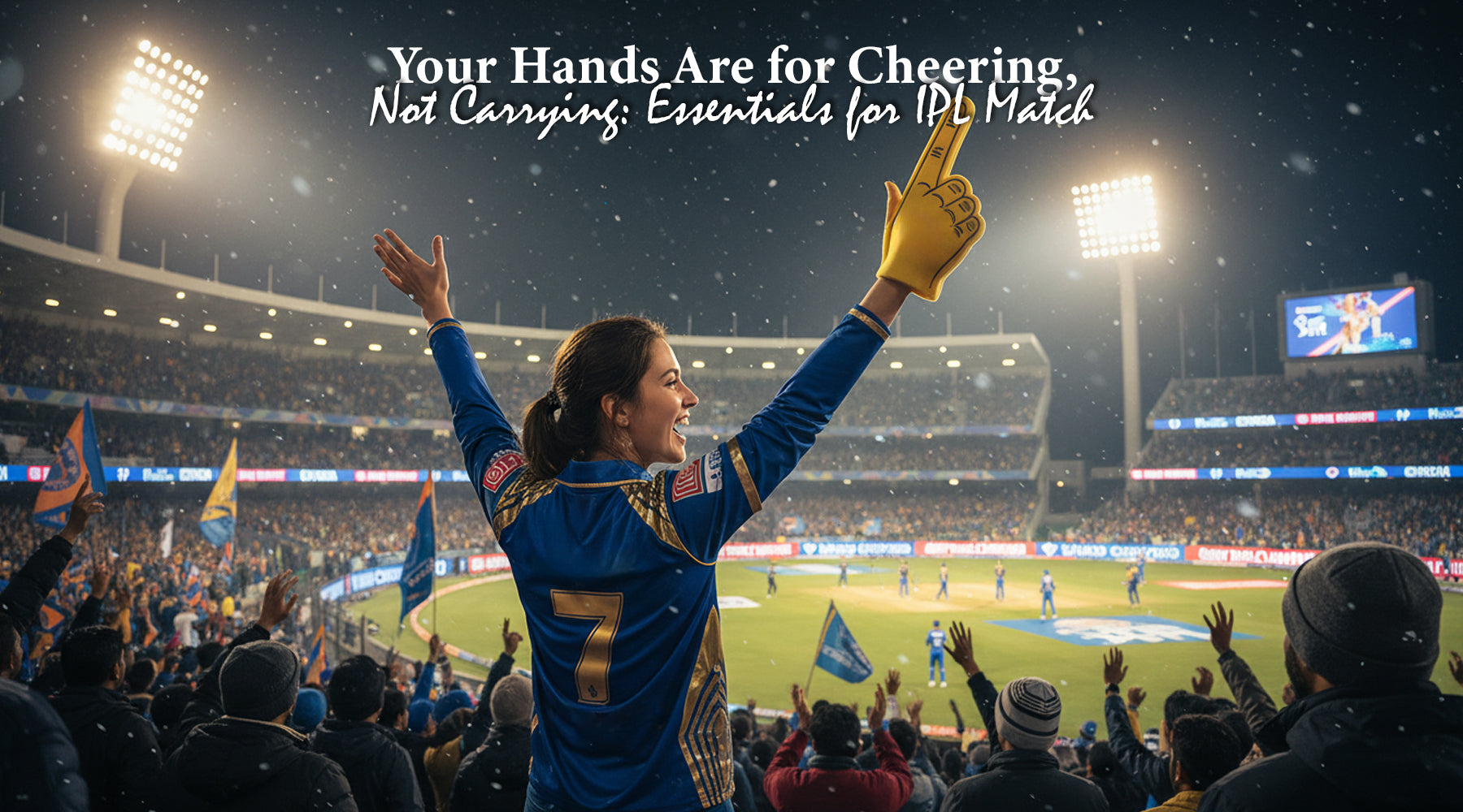 Your Hands Are for Cheering, Not Carrying: Essentials for IPL Match Da ...